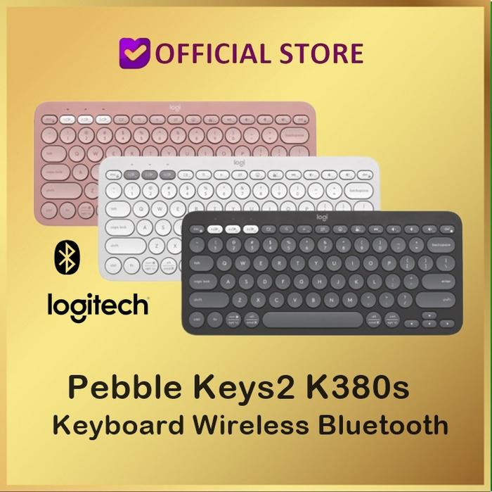 Promo Logitech Pebble Keys2 K380s Keyboard Wireless Bluetooth ...