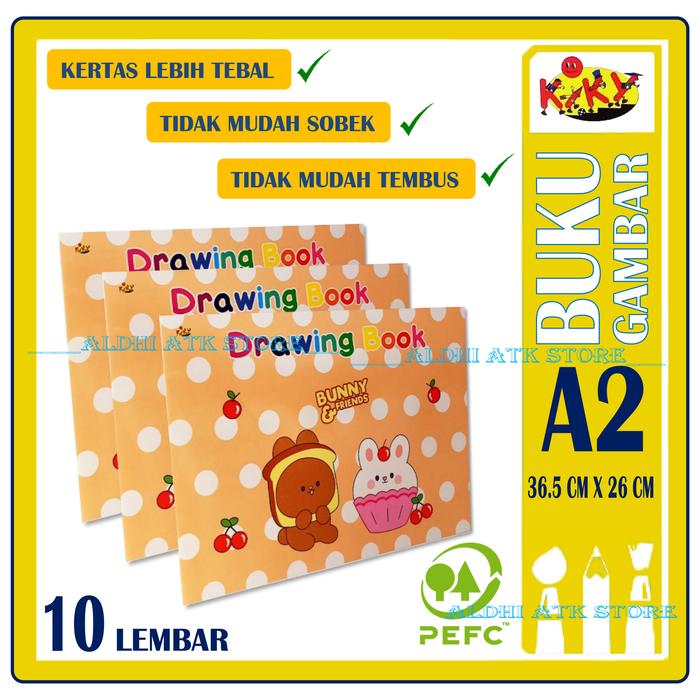 Jual Buku Gambar Kiky A2 Drawing Book Kiky Besar - Jakarta Barat ...