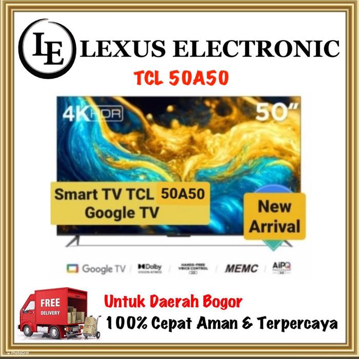 Promo TCL ANDROID TV 4K 50 INCH | 50A50 | A50 | UHD 4K | GOOGLE TV ...