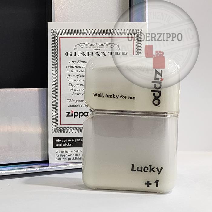 Jual Zippo Original Luminous Quicksand Lucky +1 Pink Glow in The Dark ...