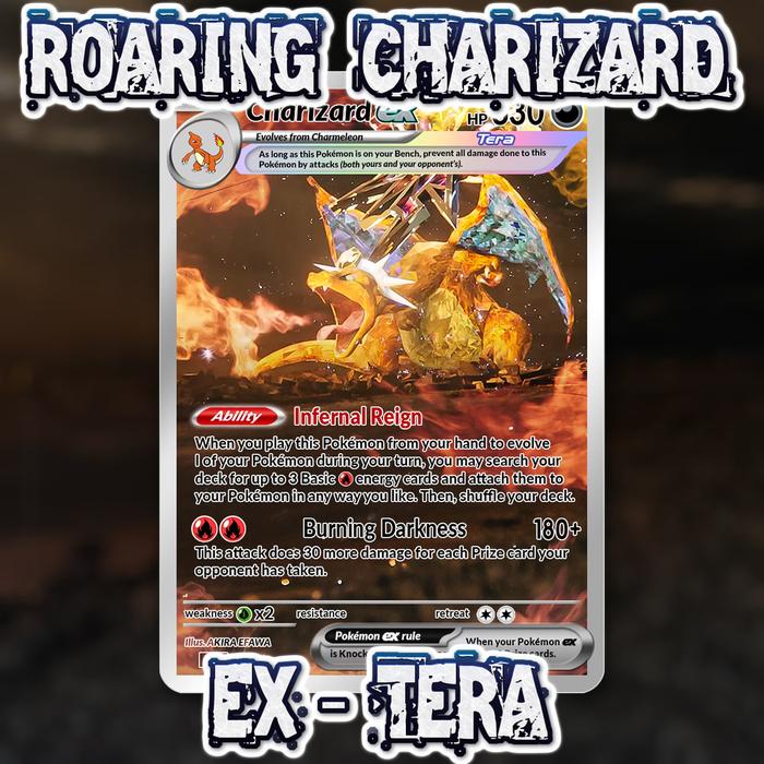 Jual KARTU POKEMON TCG HOLOGRAM SPECIAL ROARING CHARIZARD EX TERA - Kab ...