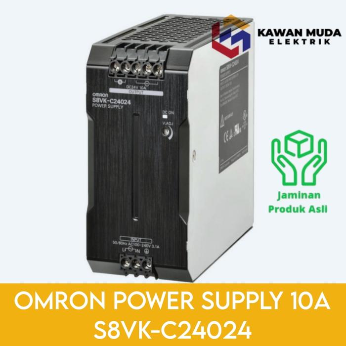 Jual OMRON POWER SUPPLY/PSU SLIM 1Phase 220Vac-24Vdc (10a) Type S8VK ...