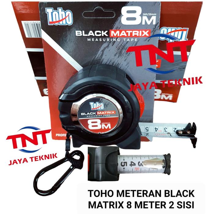 Jual METERAN TOHO BLACK MATRIX 8 METER / METERAN TOHO BLACK MATRIX 8M - Jakarta Barat - TNT JAYA ...