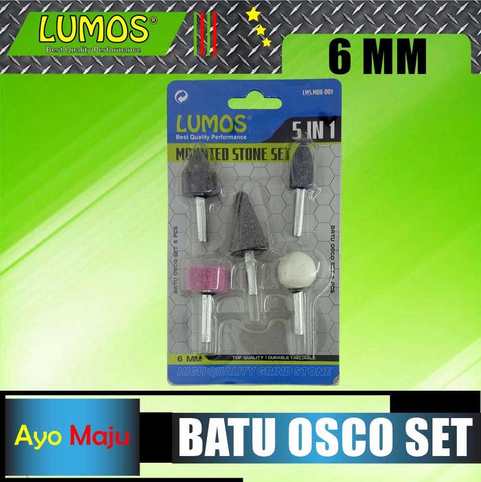 Promo Mounted Stone 5pcs Batu Osco Batu Gurinda Mini Set 5 pcs 6MM ...