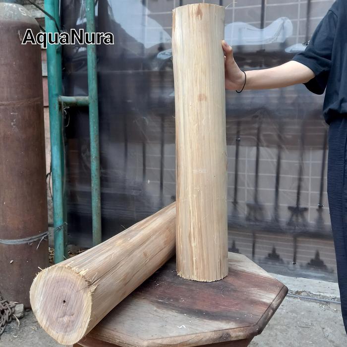 Jual kayu aquascape lurus 60cm diameter 10/12cm aquascape kolam taman ...