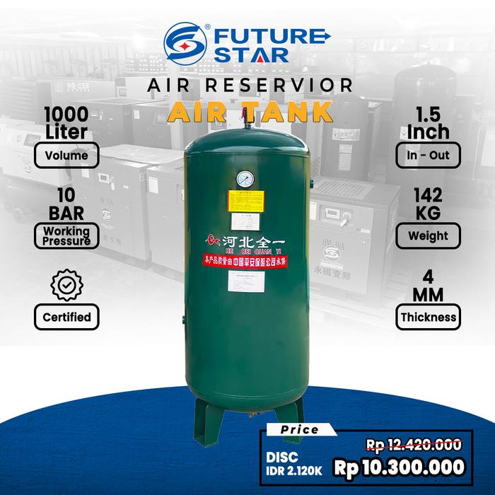 Jual DK Tangki angin Tangki Penyimpanan Udara Tabung Kompresor 1000 ...