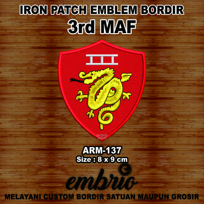 Jual ARM-137 Patch 3rd MAF Marine Amphibious Force US Marine Corps Top ...