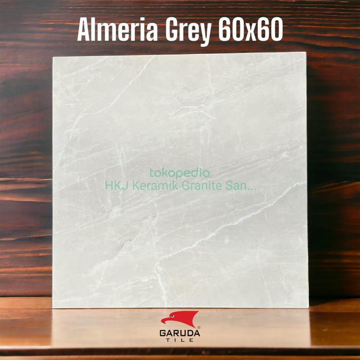 Jual Granit Garuda Almeria Grey Glossy ukuran 60x60 Kualitas 1 - Kab ...