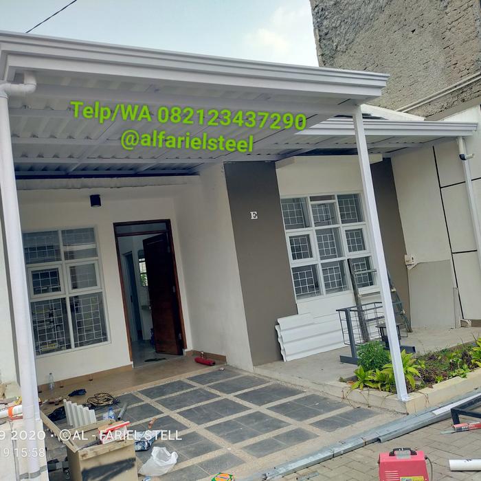 Jual kanopi alderon twinwall canopy terbaru model talang aesthetik ...