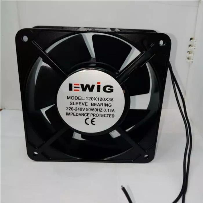 Jual Ewig Axial Blower Fan Size 120x120x38 (4 Inci) 220-240VAC - Ball ...