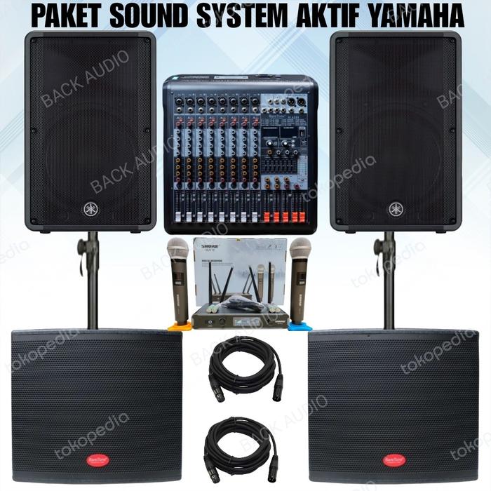 Promo paket sound system indoor dan outdoor speaker yamaha 15 aktif ...