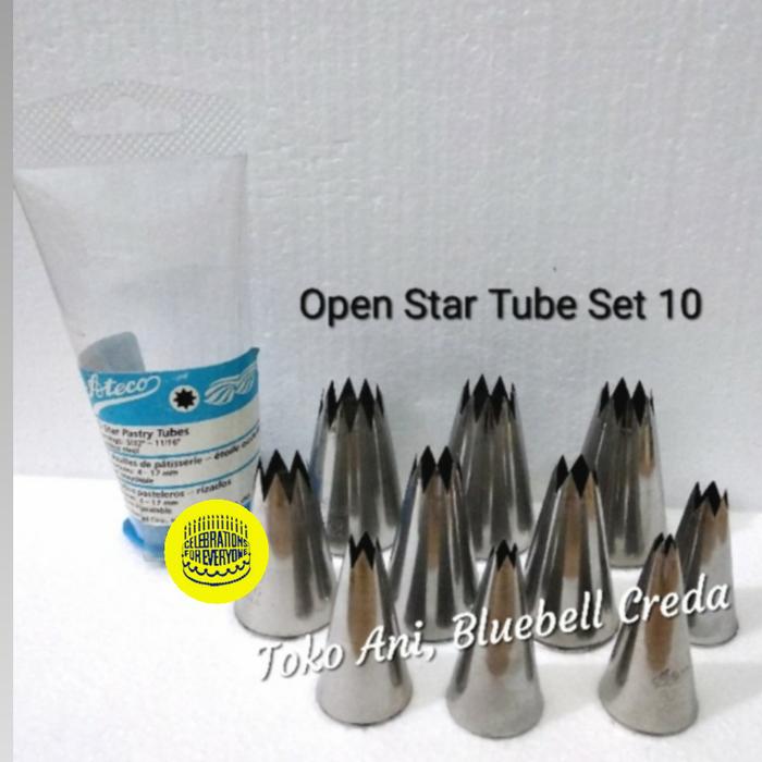 Jual Ateco Open Star Pastry Tube Set 10 pcs - Jakarta Pusat - Toko Ani ...