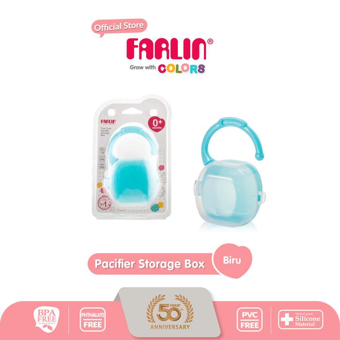 Promo Farlin Pacifier Storage Box - Tempat Penyimpan Empeng - Biru Muda ...