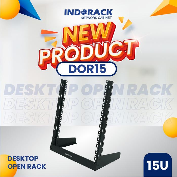 Promo DOR15 - 15U DESKTOP OPEN RACK 19inch - INDORACK Cicil 0% 3x ...