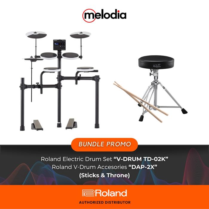 Promo Bundle Promo Roland Electric Drum set V-Drum TD-02K & DAP-2X ...