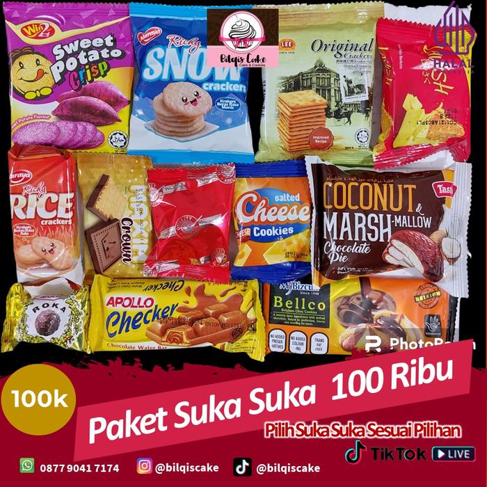 Jual PAKET SUKA SUKA 100 Ribu / Snack import pilih sendiri di LIVE ...