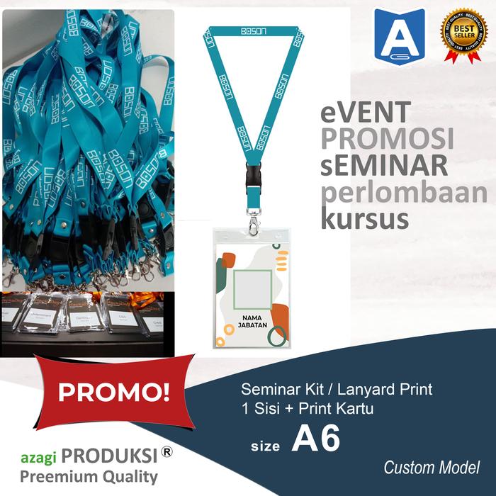 Jual Paket Lanyard Seminar Tag Acara Event Promosi + CETAK & PLASTIK ...