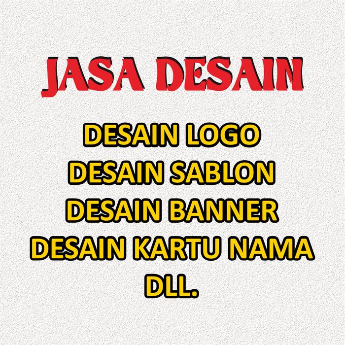 Jual JASA DESAIN LOGO, DESAIN SABLON, BANNER, KARTU NAMA, BROSUR - Kota ...