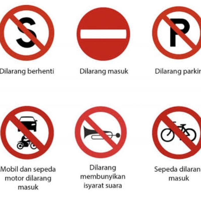 Jual poster rambu rambu lalu lintas - Kota Tangerang - AdelineShop29 ...