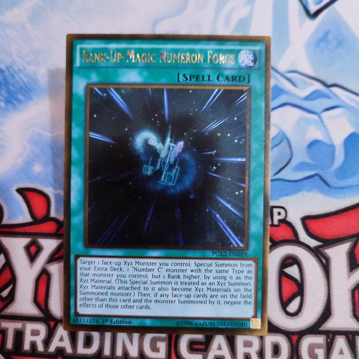 Jual yugioh rank up magic numeron force PGL2 gold rare original ...