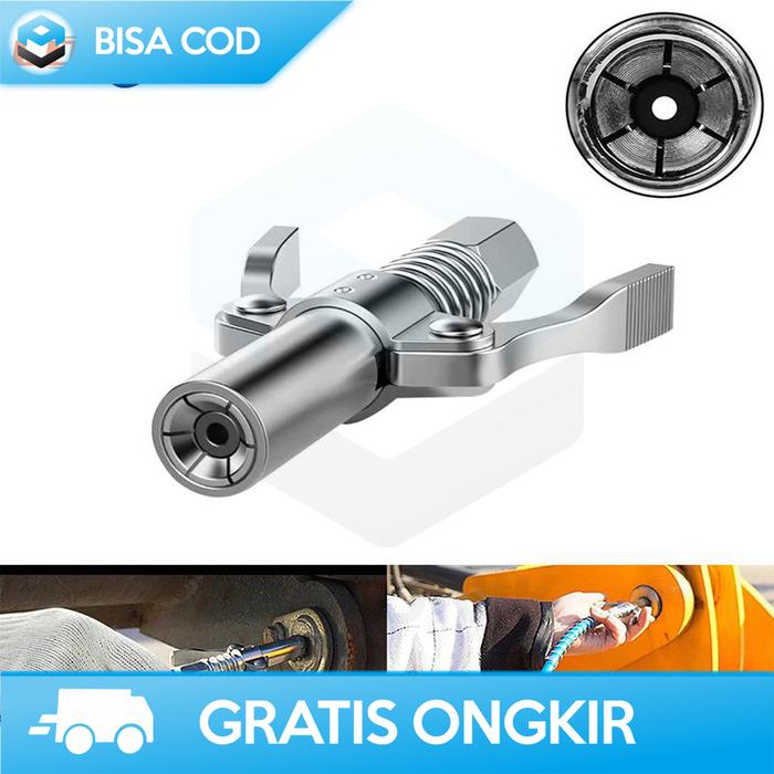 Jual ALAT APLIKASI MINYAK GEMUK KEPALA POMPA GREASE GUN COUPLER HEAVY ...