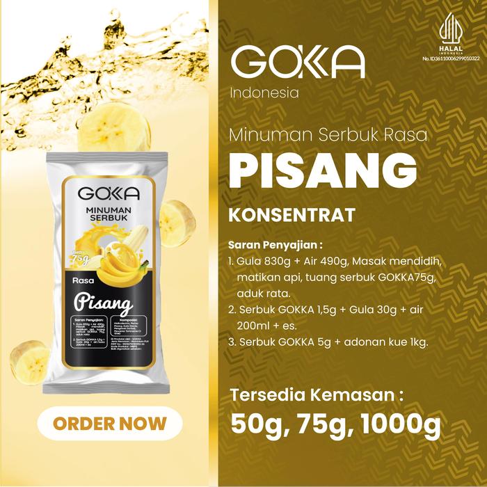 Jual ( Pilihan Varian Rasa A ) Gokka Powder 50gr / Bubuk Minuman Gokka ...