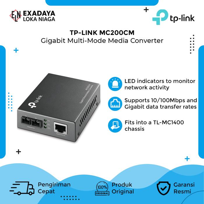 Jual TP-Link MC200CM Gigabit Multi-Mode Media Converter - Jakarta Pusat ...
