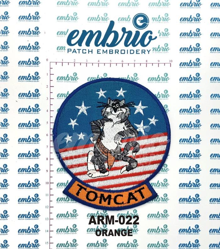 Jual ARM-022-B Patch TOMCAT VF-31 Tomcatters Fighter Squad Back Thermo ...