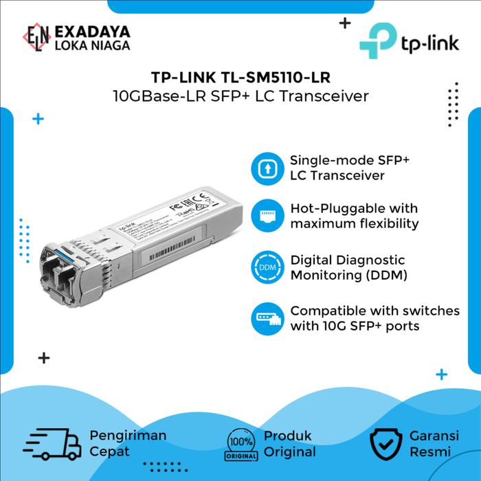 Jual TP-Link TL-SM5110-LR 10G Base-LR SFP+ LC Transceiver Single mode ...