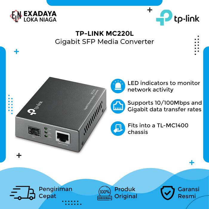Jual TP-Link MC220L Gigabit SFP to Ethernet RJ45 Fiber Media Converter - Jakarta Pusat - Exadaya ...