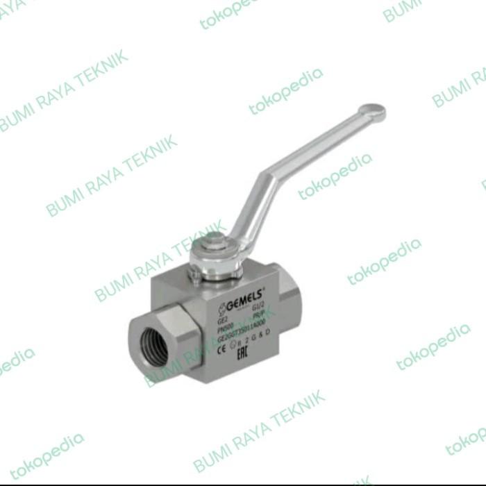 Jual 2 Way Ball Valve Hydraulic 3/8" inchi Merk GEMELS (Italy ...