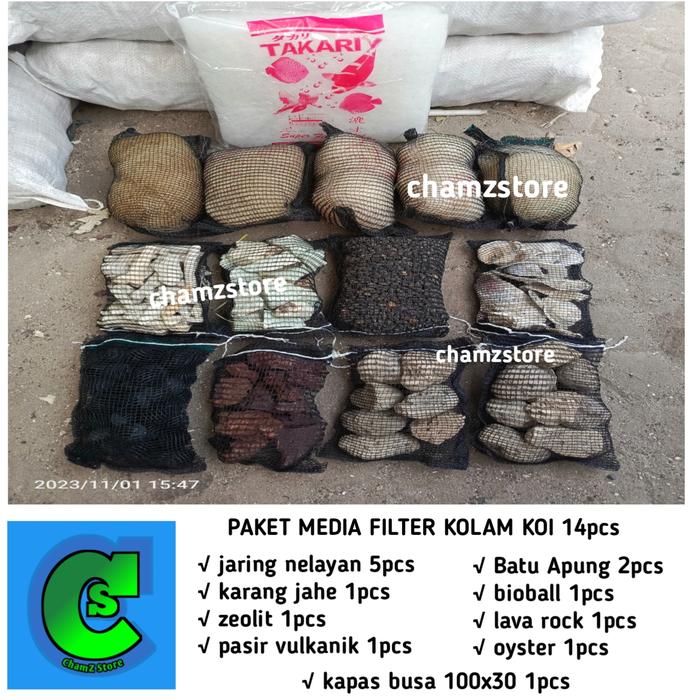 Jual paket media filter kolam koi 14pcs media ember 20L siap pakai - Jakarta Timur - chamz Store ...