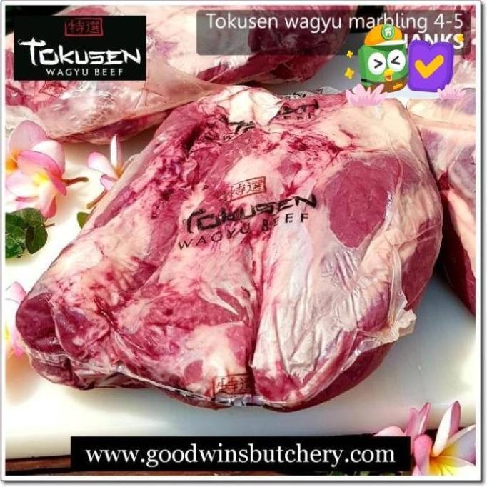 Jual 1.5KG BEEF SHIN SHANK WAGYU TOKUSEN MBS5 AGED FROZEN SENGKEL SAPI ...