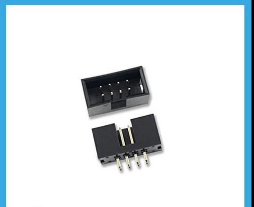 Jual Socket IDC Male 2x4 8 Pin 8p 2.54mm Box Header Connector Konektor ...