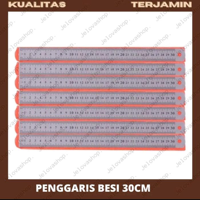 Jual PENGGARIS STAINLESS 30 CM/Penggaris Besi 30cm - Kab. Bogor ...