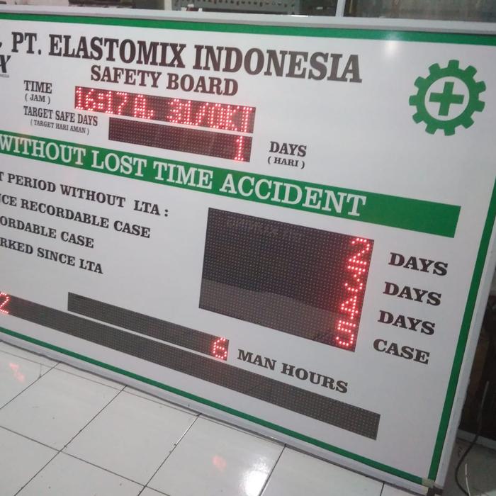 Jual Papan HSE PERFORMANCE 200x150 - Papan Info Kecelakaan Digital ...
