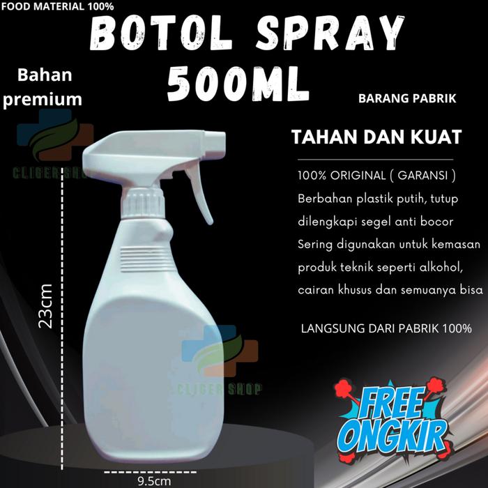 Jual BOTOL SPRAY 500ML, PLASTIK TEBAL TAHAN PANAS - Jakarta Utara ...