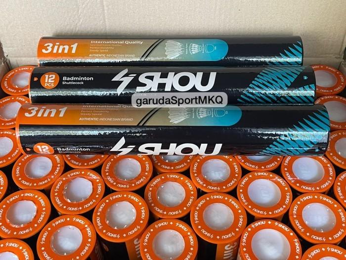 Jual Shuttlecock Shou Cock Badminton Shou 3 In 1 Original Isi 12pcs Di ...