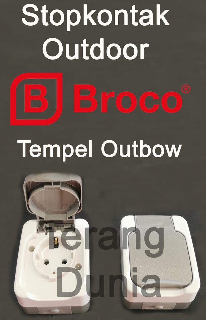 Jual Stop kontak Outdoor Stopkontak Outbow Stopkontak Broco Tempel Luar ...