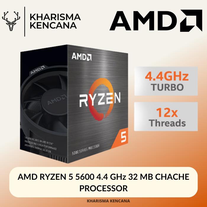 Jual AMD RYZEN 5 5600 4.4 GHz 32 MB CHACHE PROCESSOR - Kota Malang - kharismakencana | Tokopedia