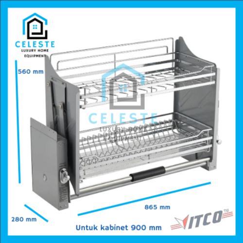 Jual VITCO Pull Down Multipurpose Rack Slow Motion / Rak Piring Atas ...