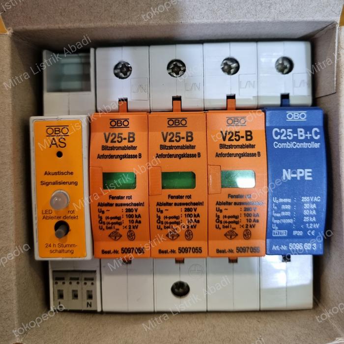 Jual SURGE ARRESTER OBO V25-B 3P+NPE AS - Jakarta Pusat - Mitra Listrik ...