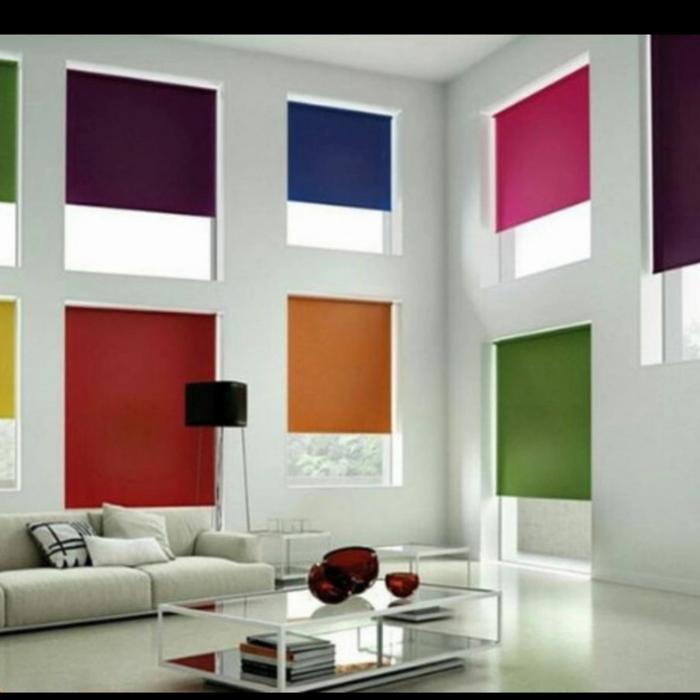 Jual Roller Blind Tirai Gulung Aneka Warna Sharp Point SP - Jakarta ...
