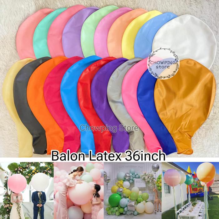 Jual Balon Latex Jumbo / Latex Giant Balloon 36inch ( 100cm ) - Jakarta ...