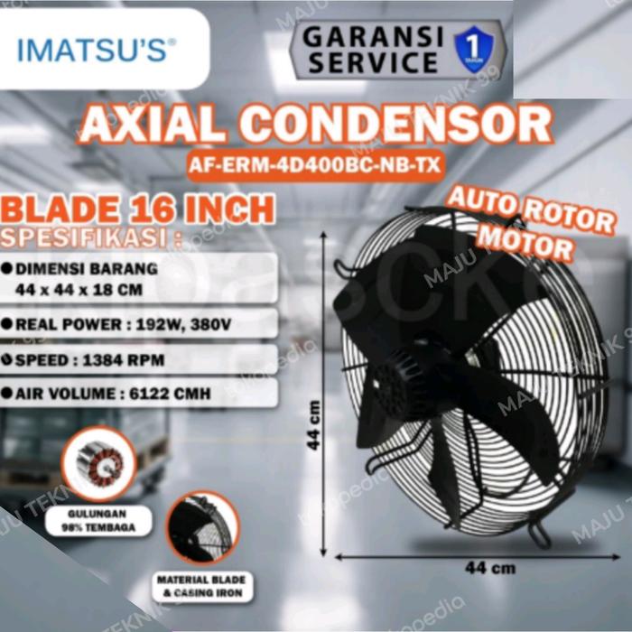 Jual Axial Fan 16 Inch 380V Fan Condensor/Fan Chiller Kipas Condenser ...