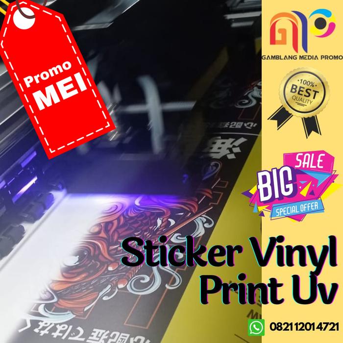 Jual Cetak Sticker Print Sticker Vinyl Meteran (UV Ink) - Standar, No ...