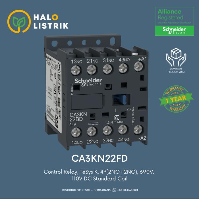 Jual Controller Relay Schneider Electric - CA3KN22FD - Jakarta Pusat ...