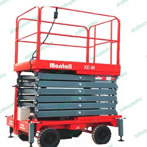 Jual Scissor lift boomlift merek Mantall XEM95S 9,5m lift gedung - Kota ...