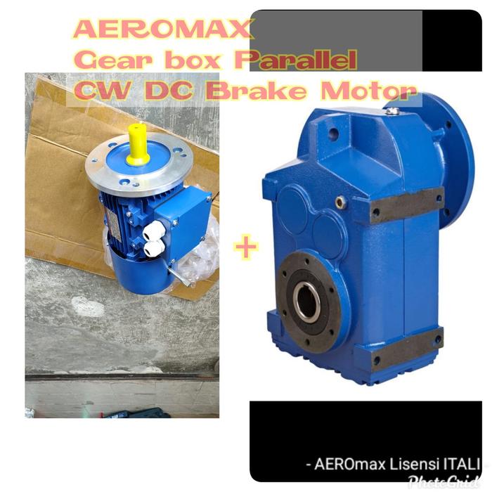 Jual AEROMAX GEARBOX PARALEL1.5KW/2HP RASIO 1:29 SF:1.40 380V 50HZ ...