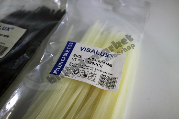 Jual VISALUX Kabel Ties 4.8 x 300 mm 100pcs Nylon Cable Ties - Kota ...